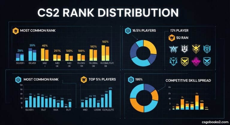 CS2 Rank Distribution (June 2026) Premier & Competitive Breakdown