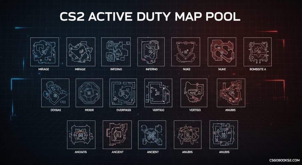 CS2 Active Duty Map Pool (June 2026) Guide to All Competitive Maps